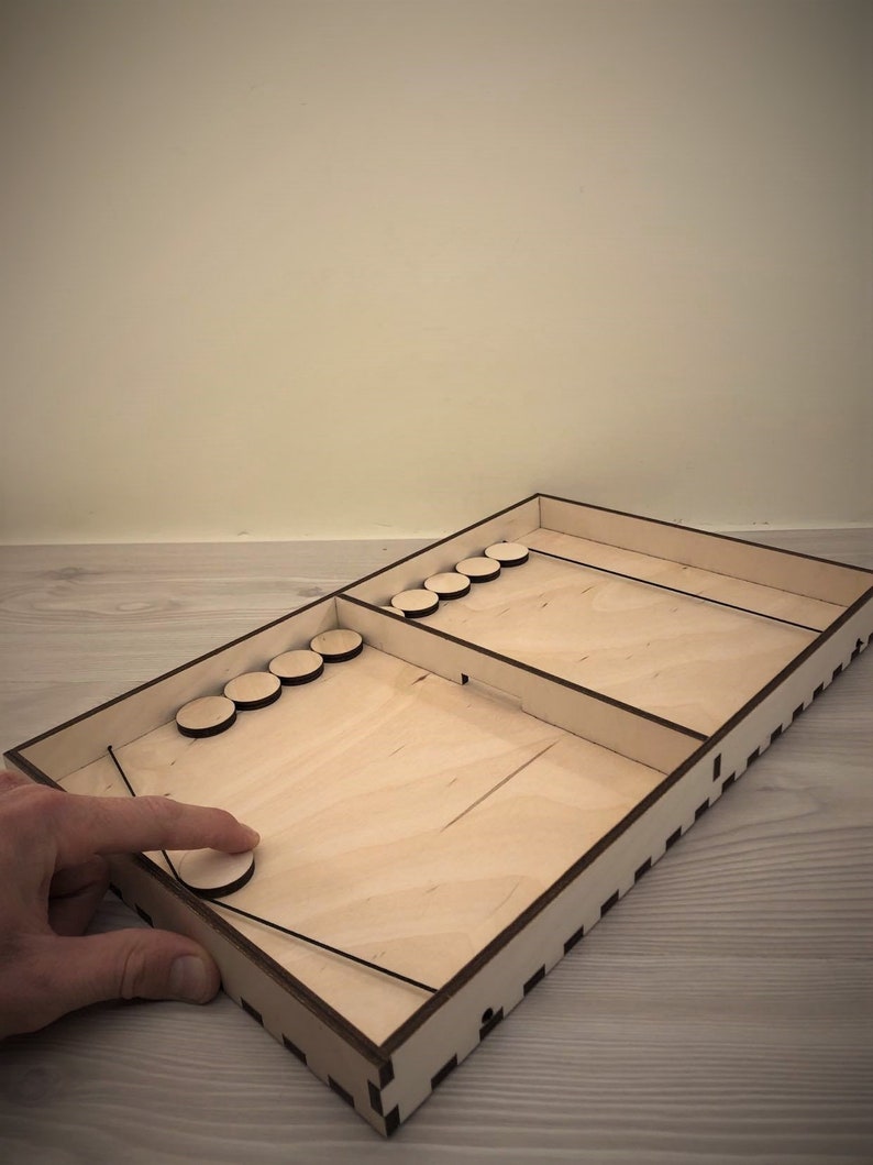 Puck Battle Gamepuck Board Gamefast Sling Puck Gamefamily - Etsy