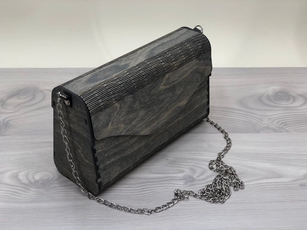 Blueberry Wooden Clutch Bag, Wooden Bag, Ladies Bags, Crossbody Bag ...