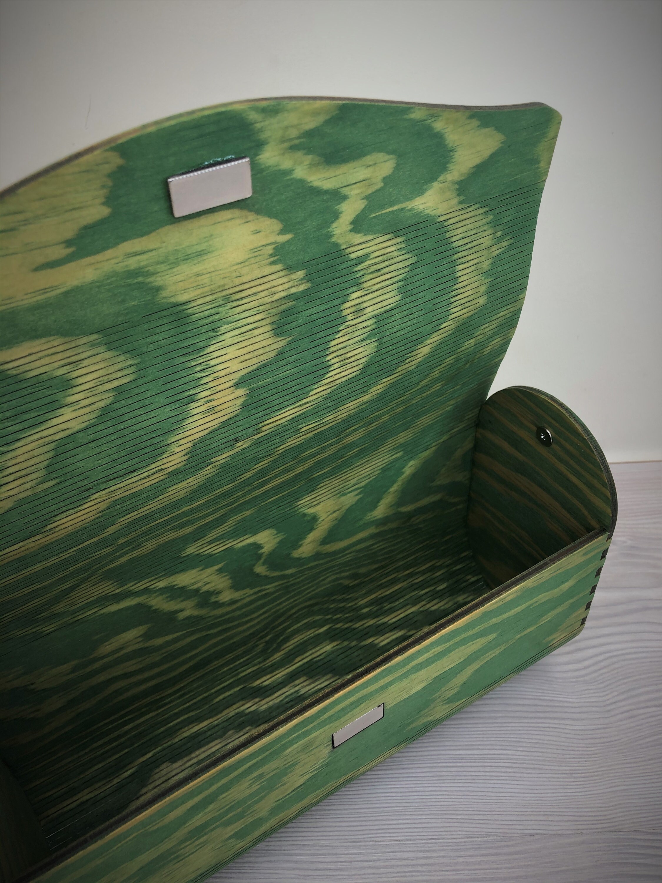 Wooden clutch bag Lawn Green Wood Bag Pine tree Wood Ladies | Etsy