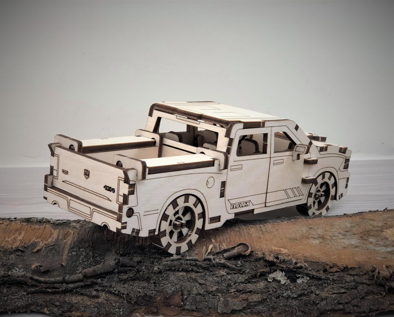 Wooden Dodge Ram Constructor Kit: 3D Puzzle Building Game - Etsy