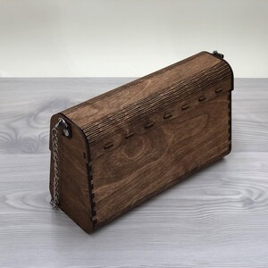 Walnut Brown Wooden Clutch Bag, Wooden Bag, Ladies Bags, Crossbody Bag ...