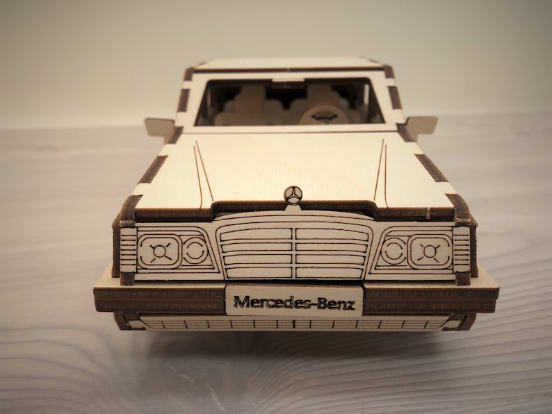 Wooden 3D Puzzle Mercedes Benz Construction Kit Wood - Etsy