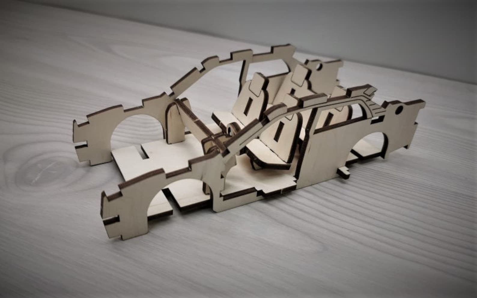 Puzzle 3D en bois Kit de construction Subaru Impreza Puzzle | Etsy