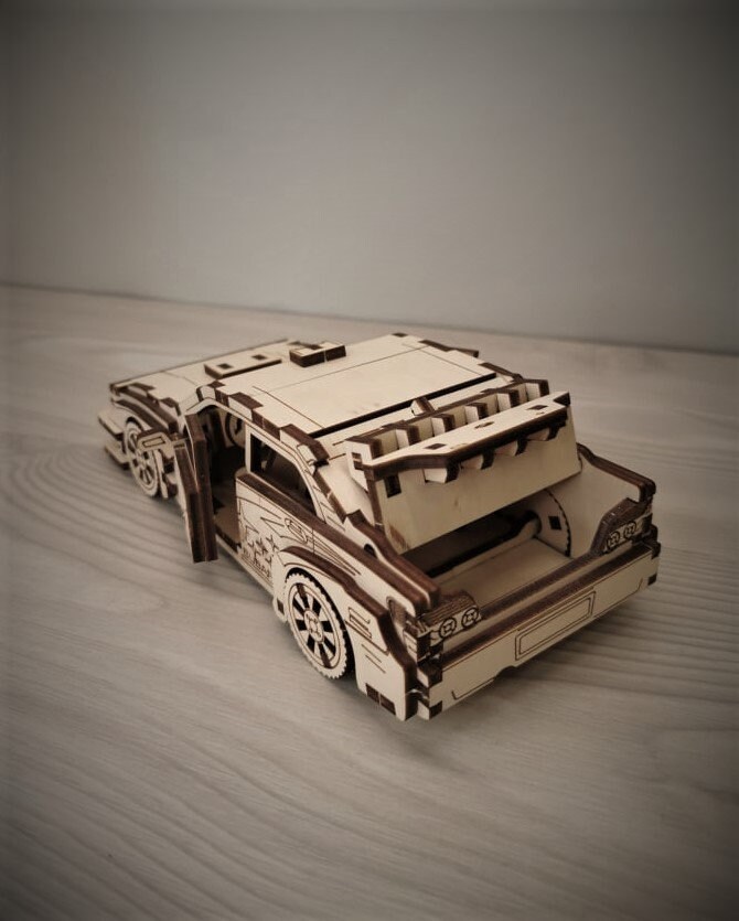 Puzzle 3D en bois Kit de construction Subaru Impreza Puzzle | Etsy