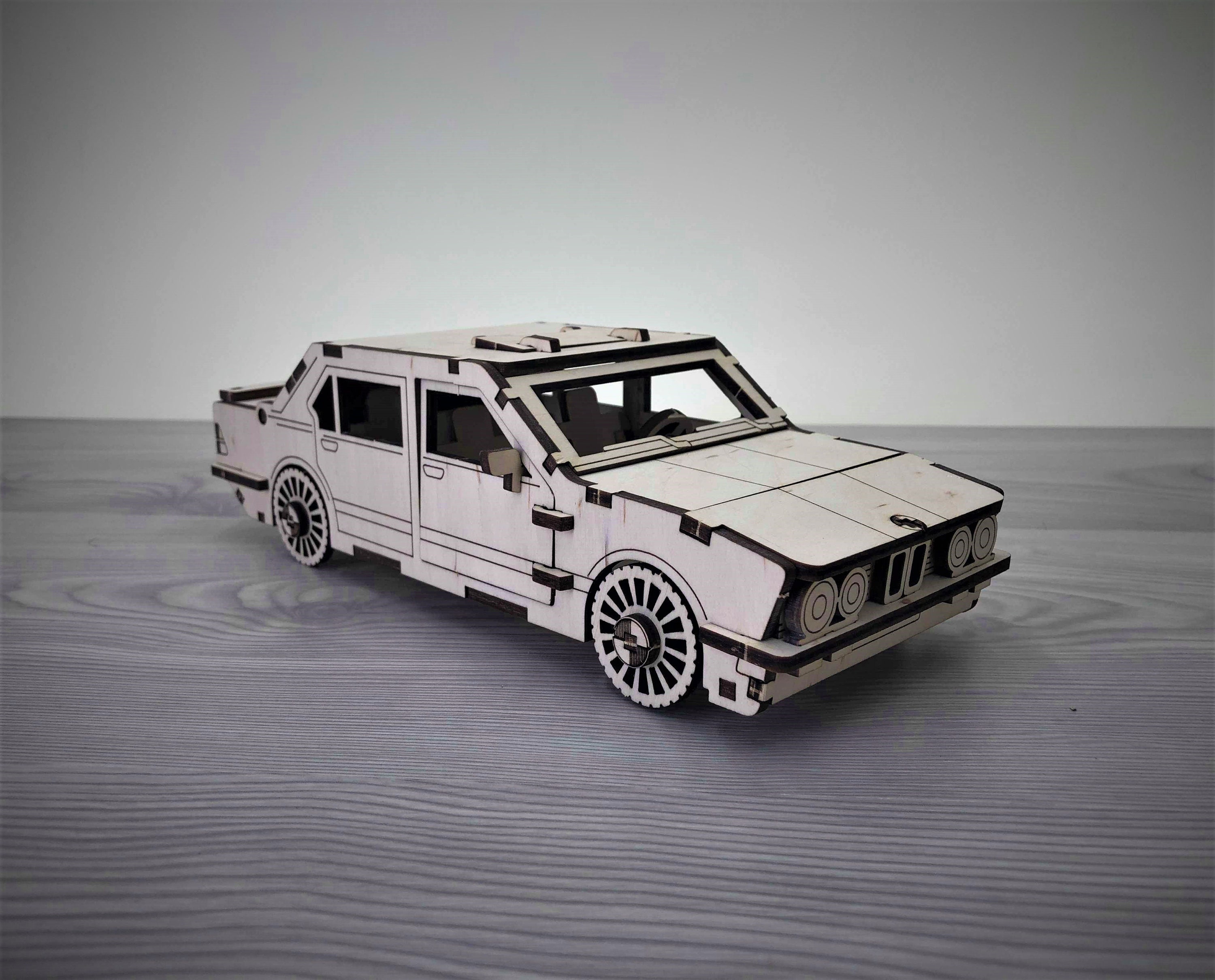 Wooden 3D BMW Construction Kit BMW E28 M5wood Puzzle3d - Etsy