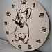 Wood Dog Clockfrench Bulldog Clockwall Clockwooden - Etsy