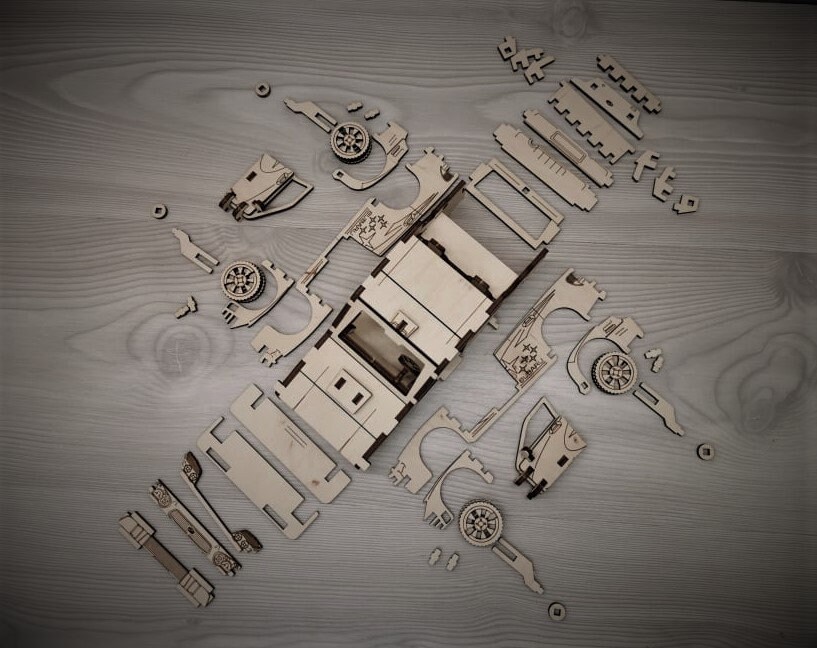 Puzzle 3D en bois Kit de construction Subaru Impreza Puzzle | Etsy