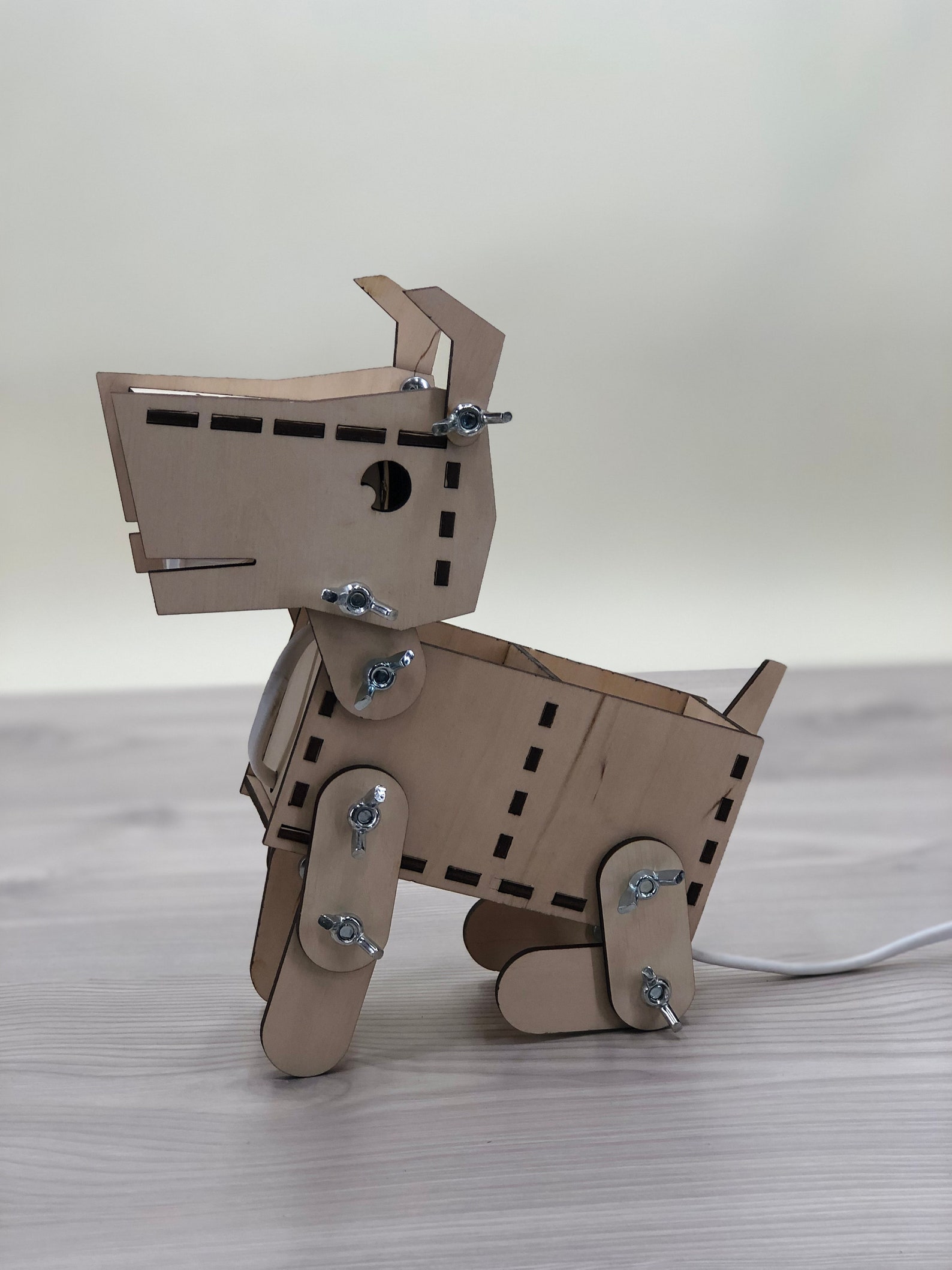 Lámpara de madera perro plywood lámpara de mesa regalo para | Etsy