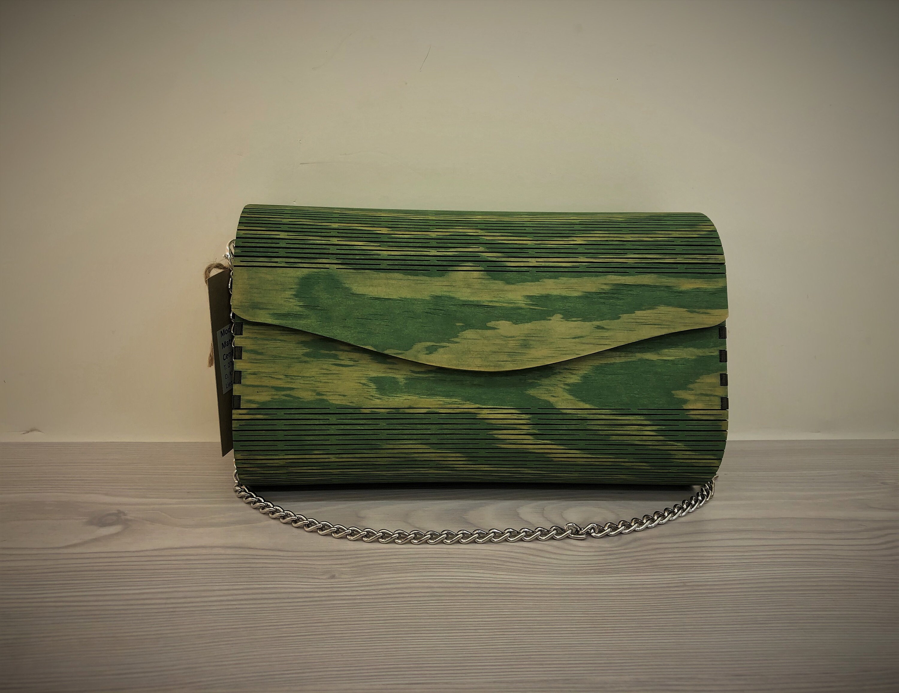 Wooden clutch bag Lawn Green Wood Bag Pine tree Wood Ladies | Etsy