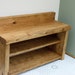 Farmhouse Shoe Rack Boot Rack Bench Solid Chunky Wood Antique Wooden ...