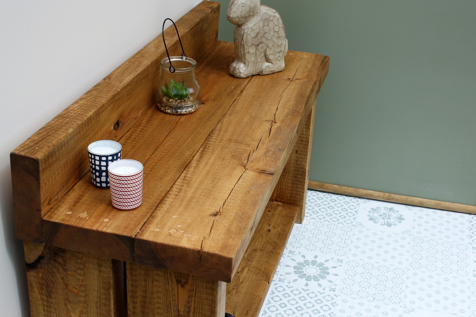 Farmhouse Shoe Rack Boot Rack Bench Solid Chunky Wood Antique - Etsy