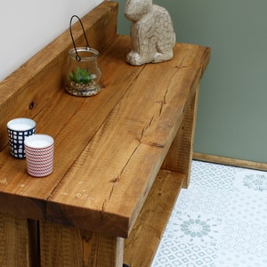 Farmhouse Shoe Rack Boot Rack Bench Solid Chunky Wood Antique Wooden ...