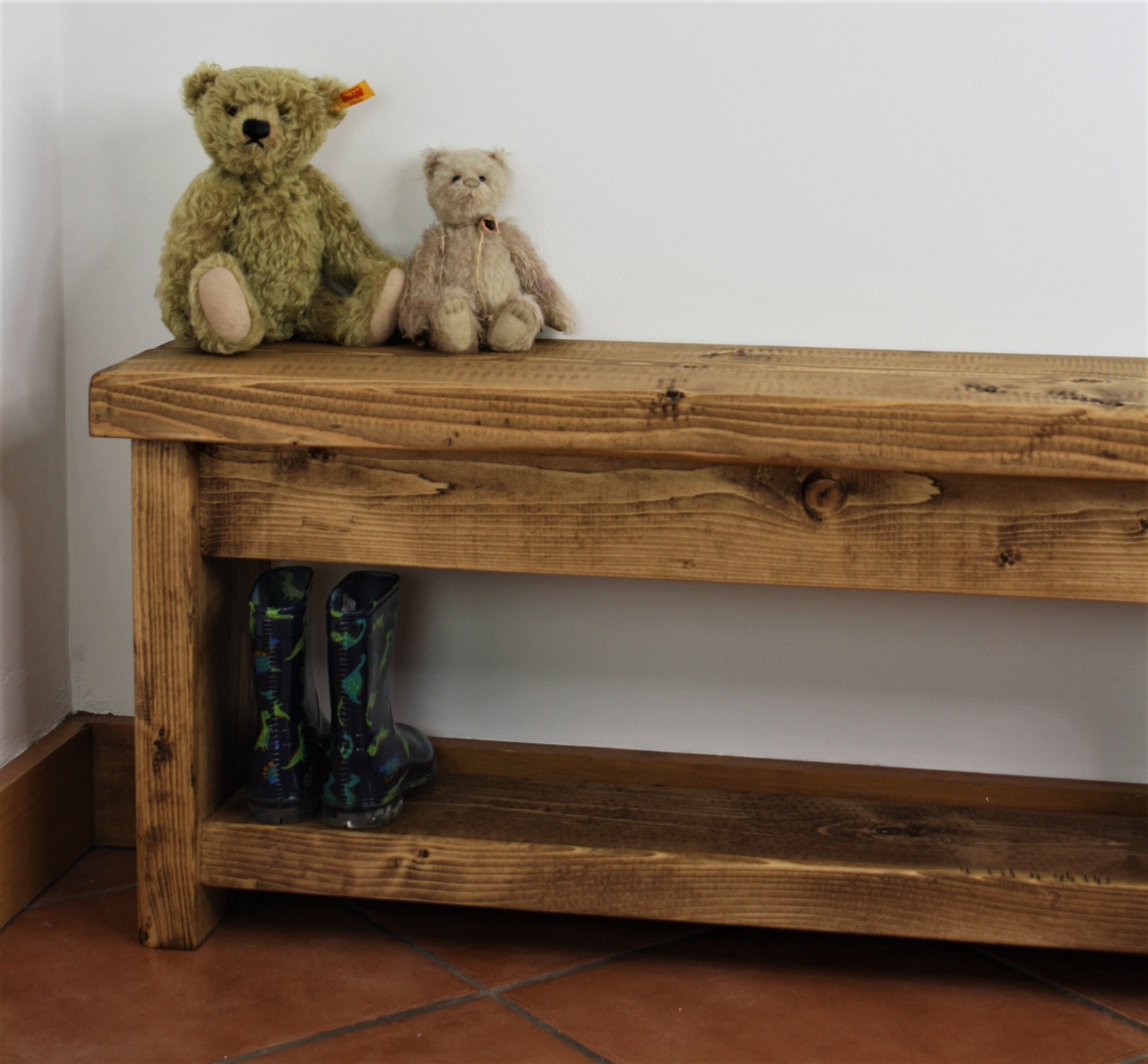 Rustic Hallway Bench | Hall Bench | Indoor Bench | Entryway Bench ...