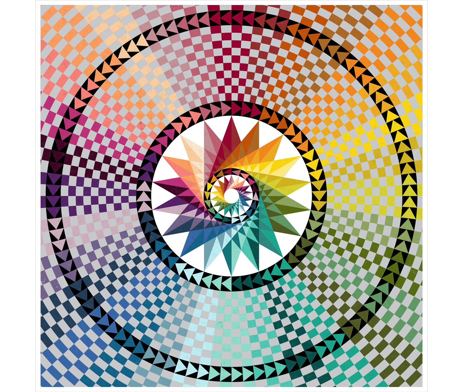 Spectrum Quilt Pattern Featuring Spectrum Continuum by Giucy - Etsy