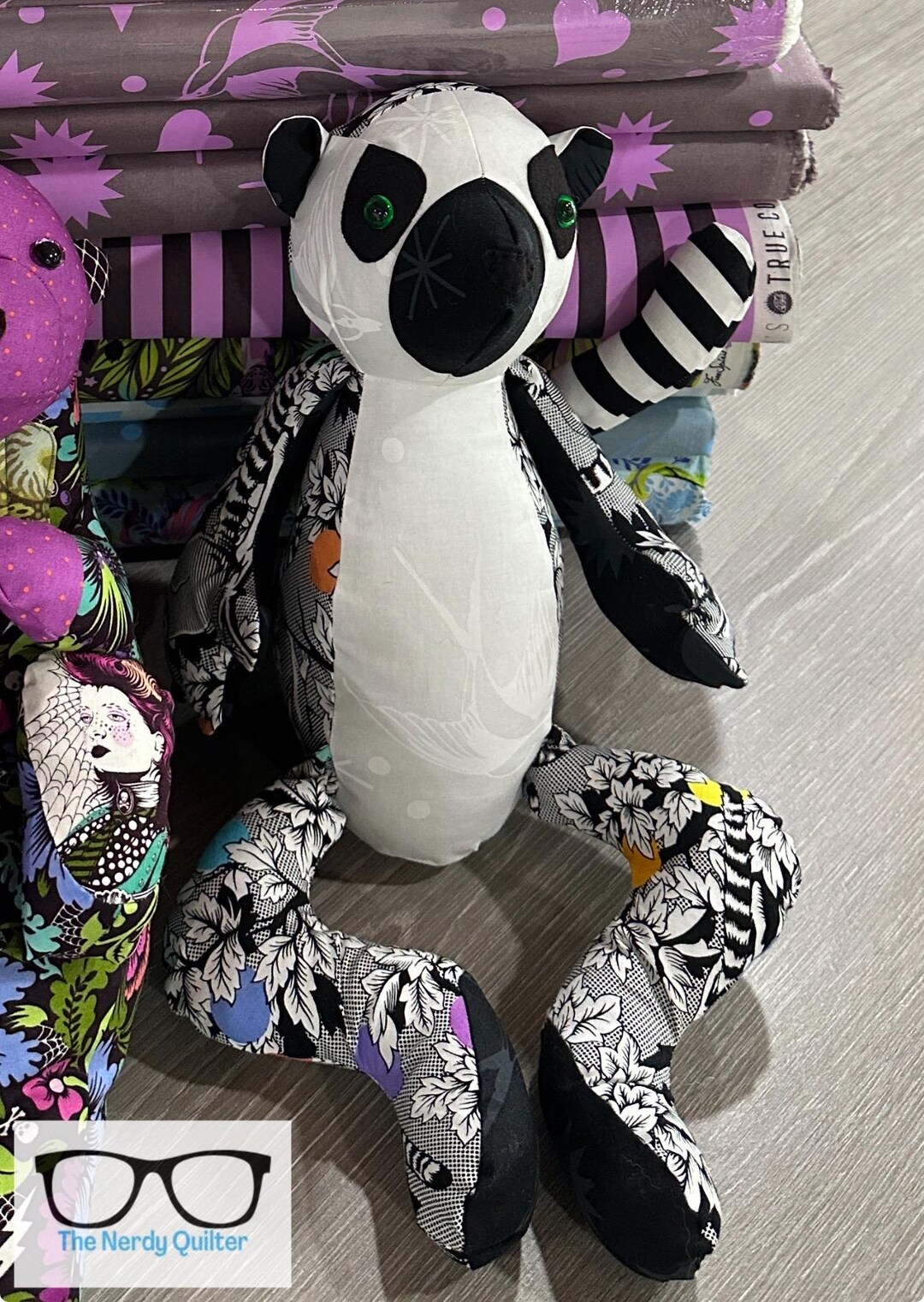 Funky Friends Factory Licorice the Lemur Kit Featuring Tula Pink - Etsy