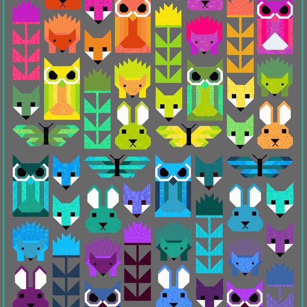 Forest Quilt Pattern - Etsy