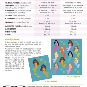 Mermaids Pattern by Elizabeth Hartman - Etsy
