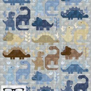 Preorder: Dinosaur Quilt Kit and Pattern by Elizabeth Hartman Featuring ...
