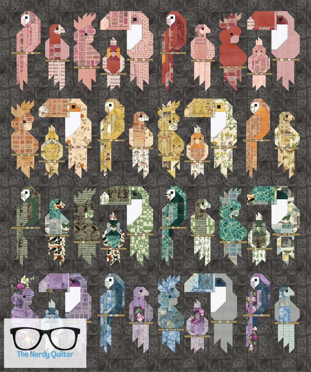 Preorder: Pretty Birds Quilt Kit and Pattern by Elizabeth Hartman ...