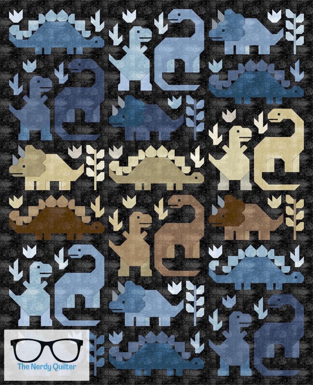 Preorder: Dinosaur Quilt Kit and Pattern by Elizabeth Hartman Featuring ...