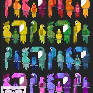 Pretty Birds Quilt Kit and Pattern by Elizabeth Hartman Featuring Glaze ...