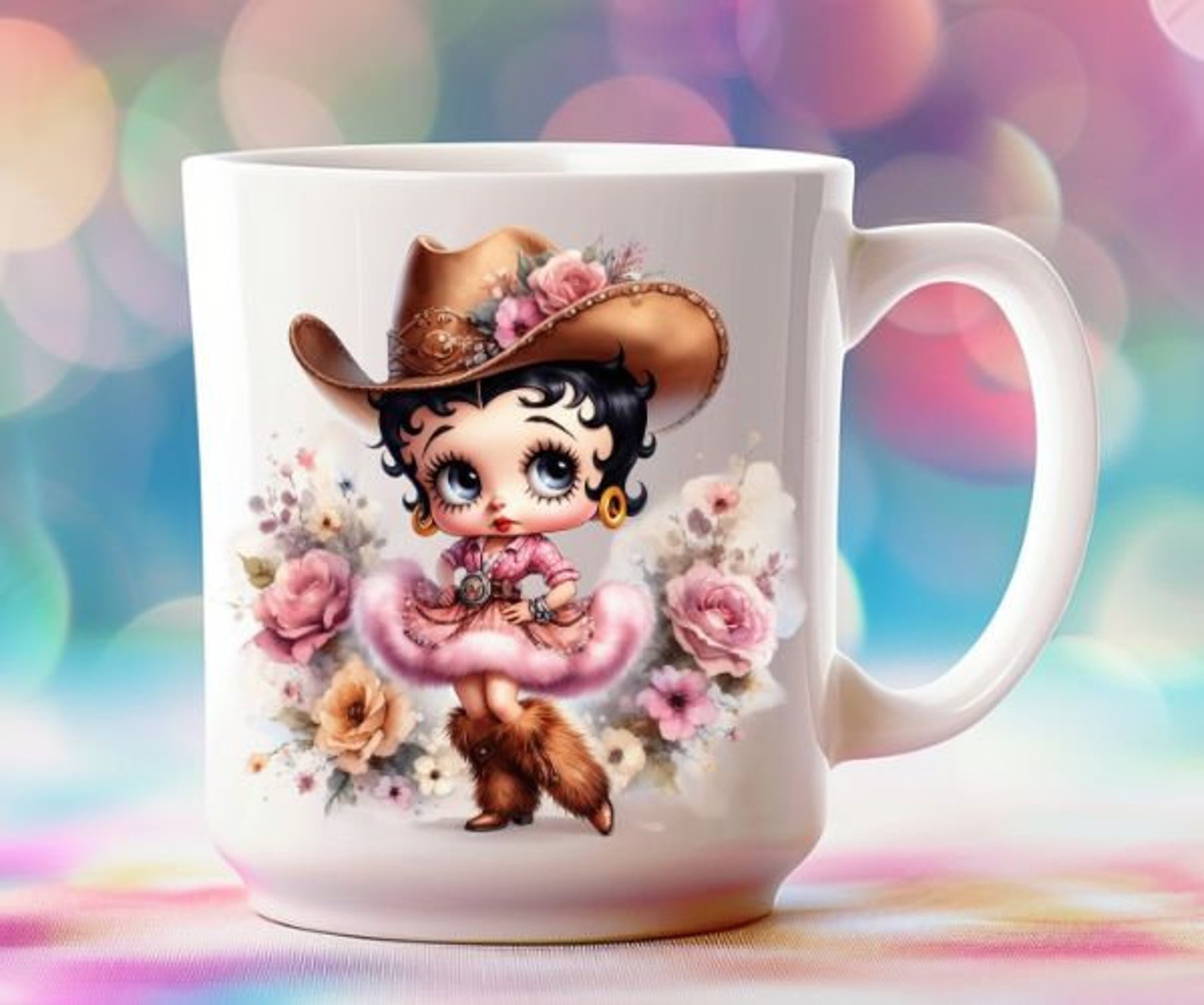 Betty Boop and Betty Boop CUTE Cow With Mom Day Love PNG Digital ...
