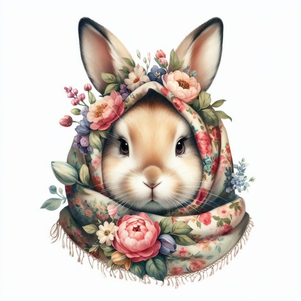 Abstract Bunny - Etsy