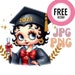 Betty Boop Graduation 2024 Clipart Images, Graphics and Artwork ...