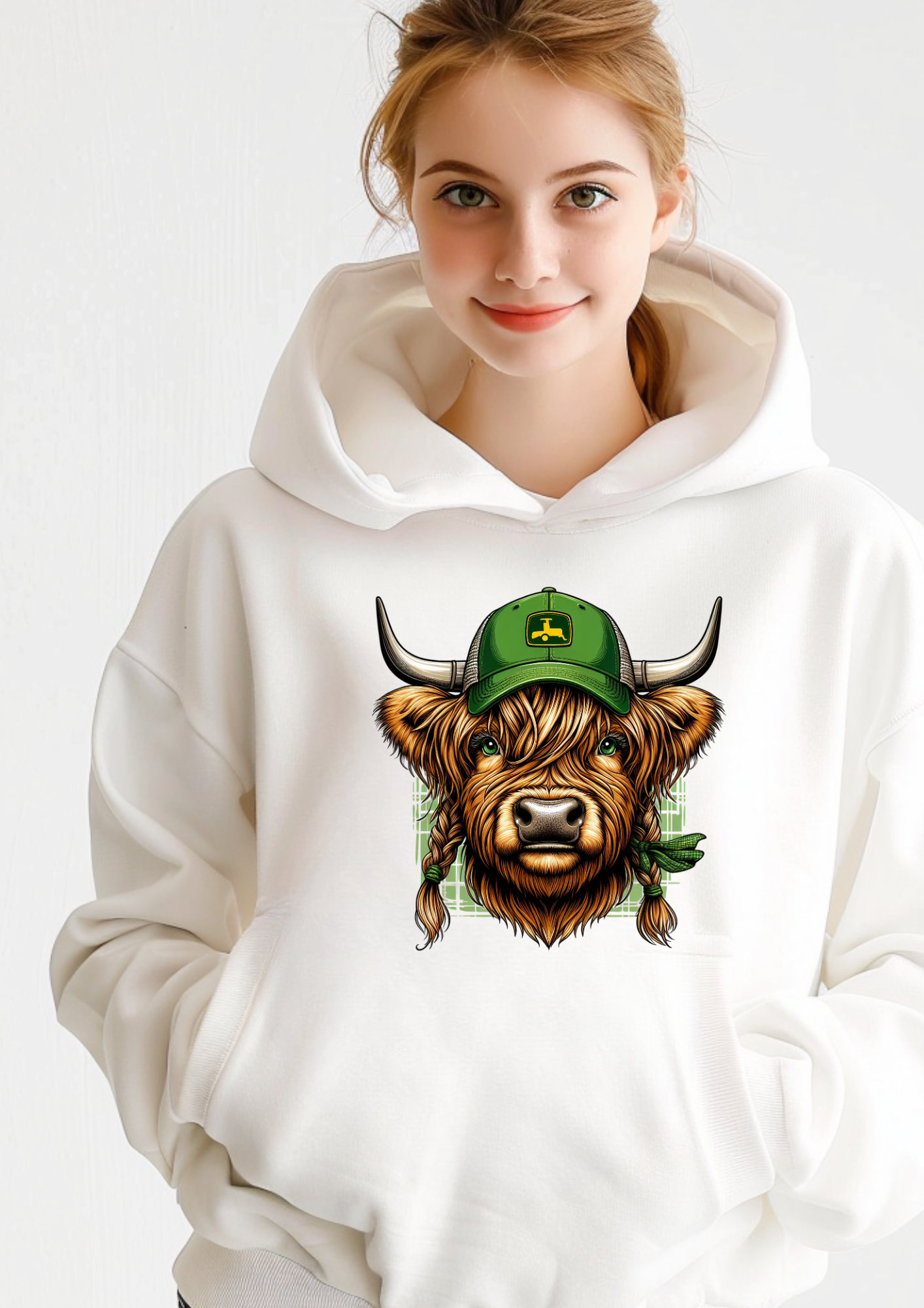 Country Boy Cow,skinny Wrap Design Father's Wearing,john Deere Hat ...