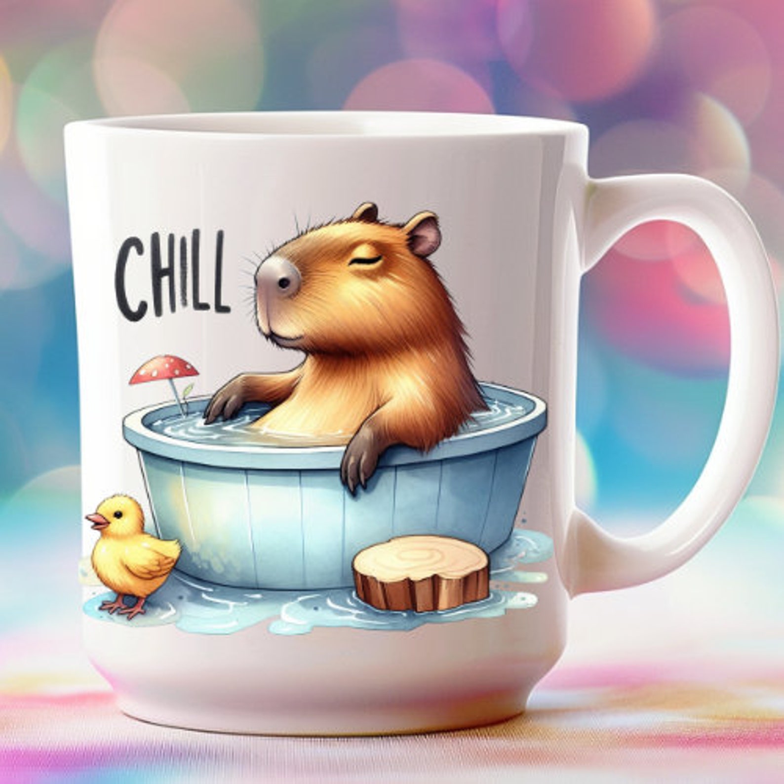 Cute Capybara Chill ,png,jpg, Picnic Camping Gaming Decor, Sublimation ...