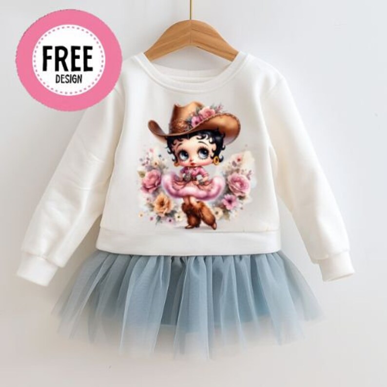 Betty Boop and Betty Boop CUTE Cow With Mom Day Love PNG Digital ...