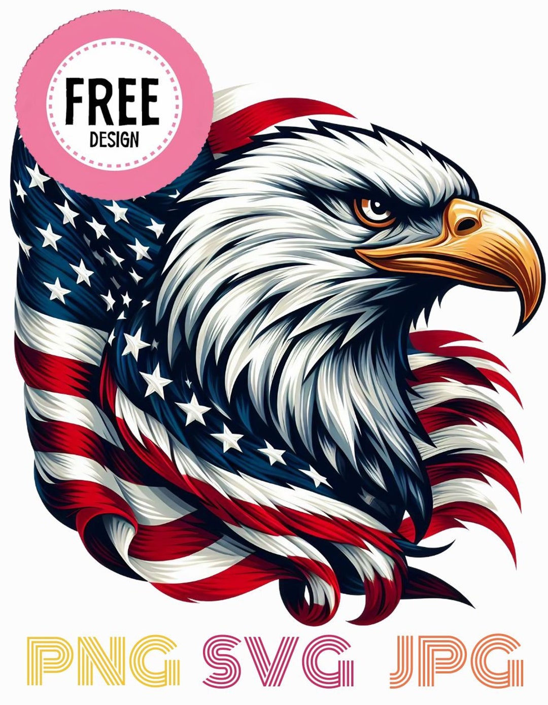 Eagle Flag PNG Patriotic USA Eagle Flag Clipart American Eagle ...