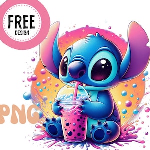 Stitch Stitch Coffee Watercolor Splash, 4 PNG Bonus Clipart Images ...