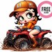Betty Boop Utv Utility Motocross Watercolor,motocross UTV Girls Clipart ...
