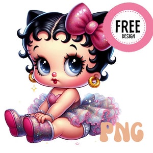 Betty Boop Baby Chic Png Sublimation Design Leopard Bow Shirt Design ...