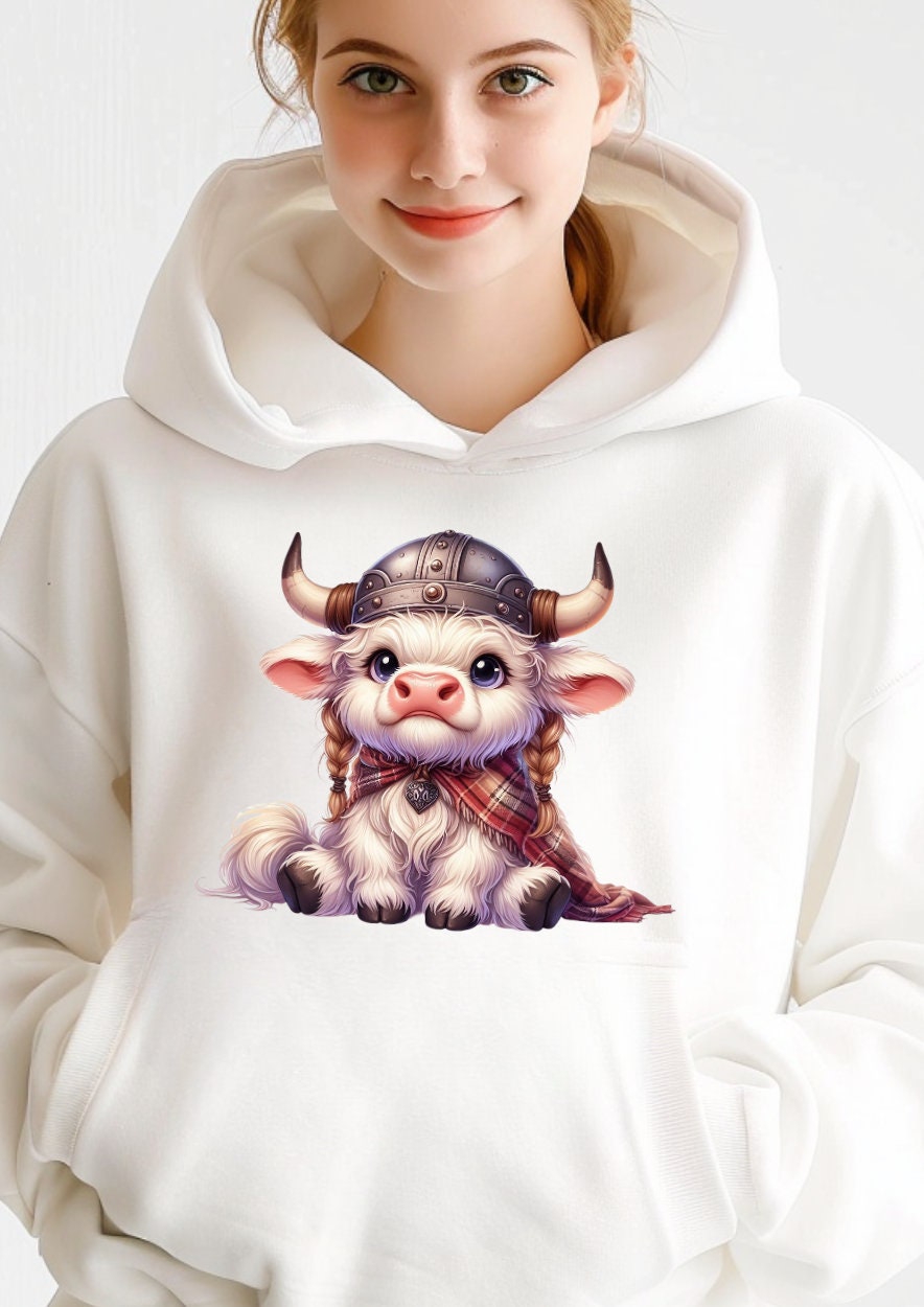 Highland Cow Watercolor Clipart Cuteviking Baby Cow PNG and JPG ...