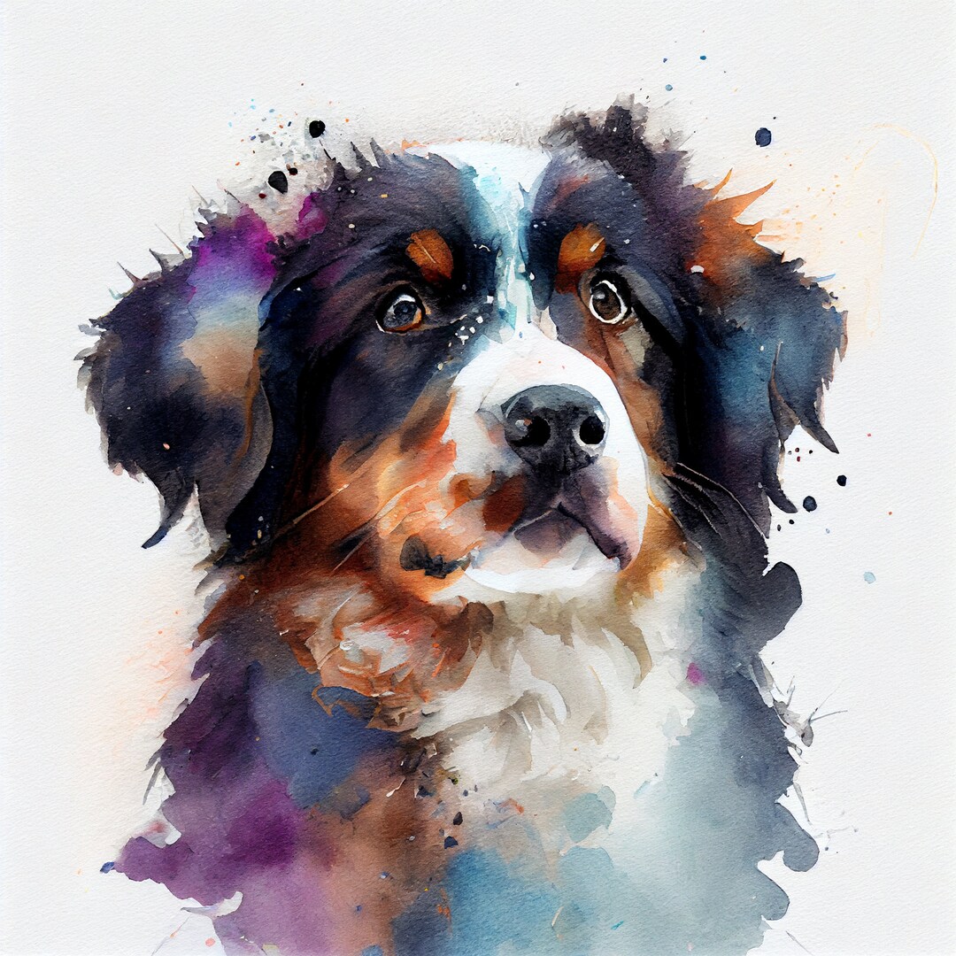 15 Beautiful Digital Watercolor Dogs Set of 15 Artworks , Perfect for ...