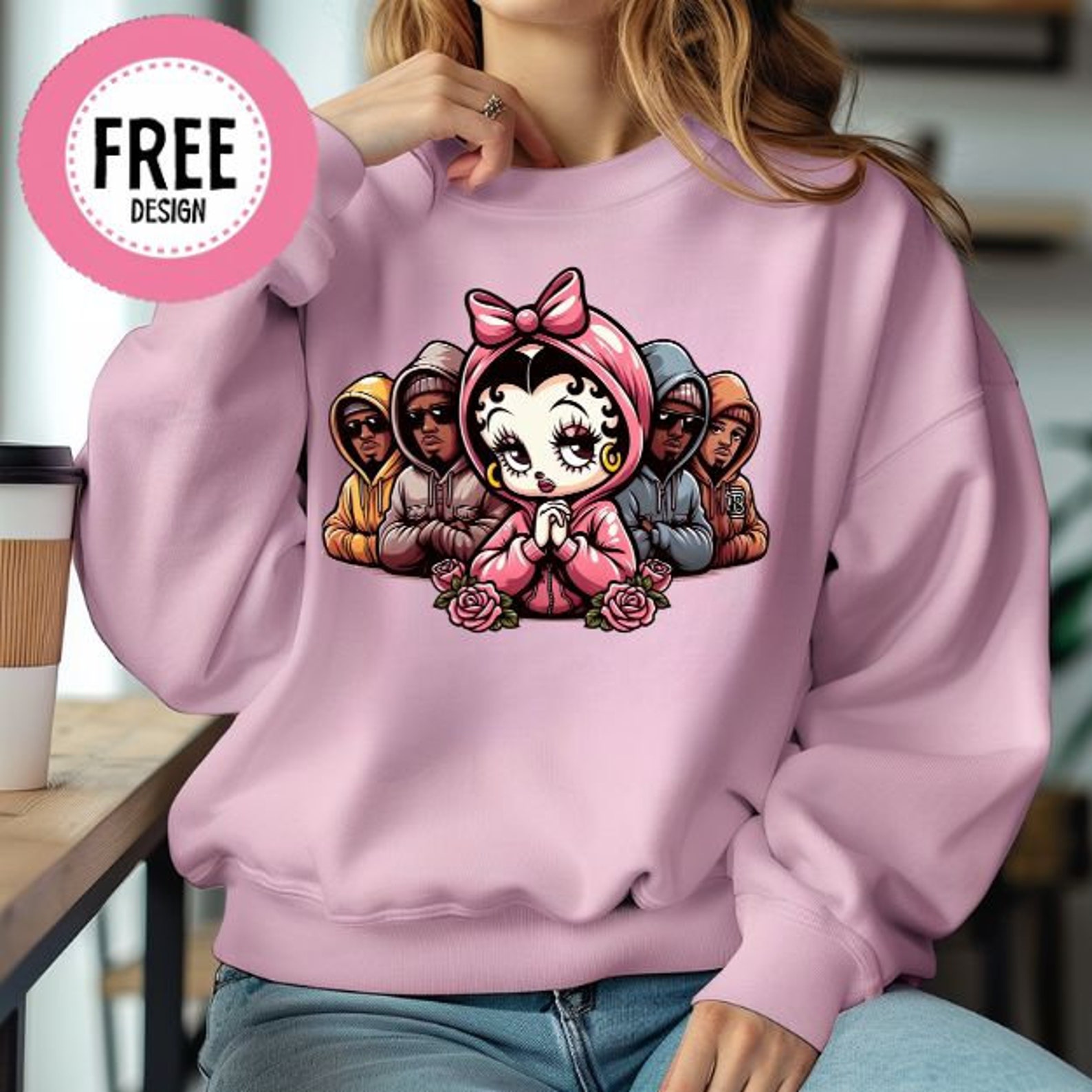 Betty Boop Cute Png Plant Lover Gardener ,cute Png,green Plant Lover Gardener ,designs Downloads ...