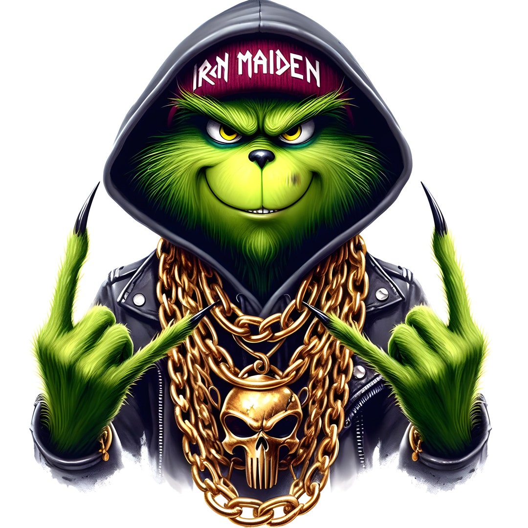 Gangster Grinch, SVG, PNG, JPG, PDF Clipart, PNG PNG-Datei ...