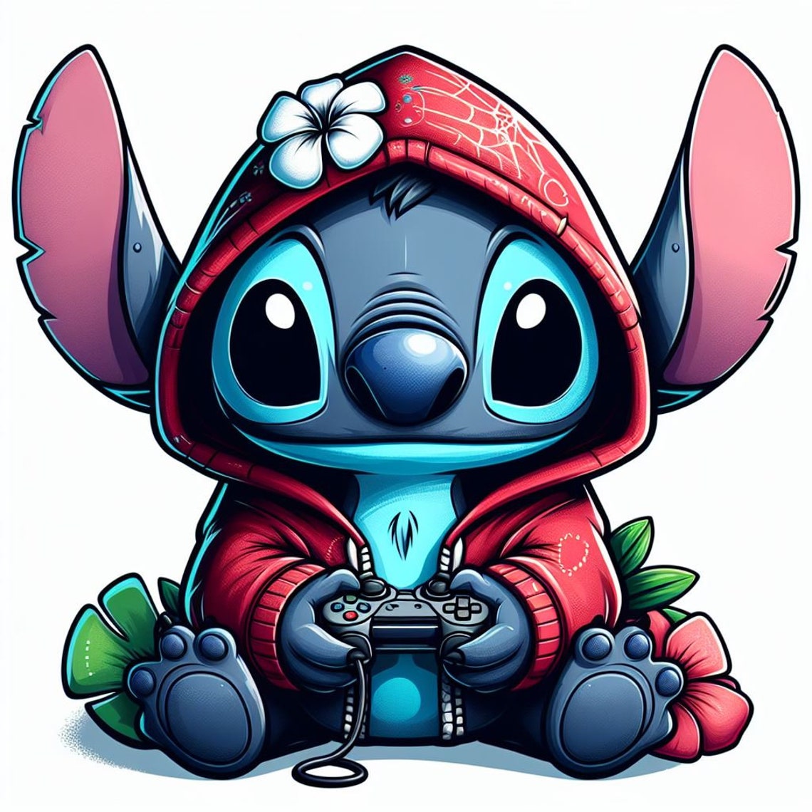 Stitch Playing Video Games Png,jpg,transparent ,stitch Sublimation Png ...