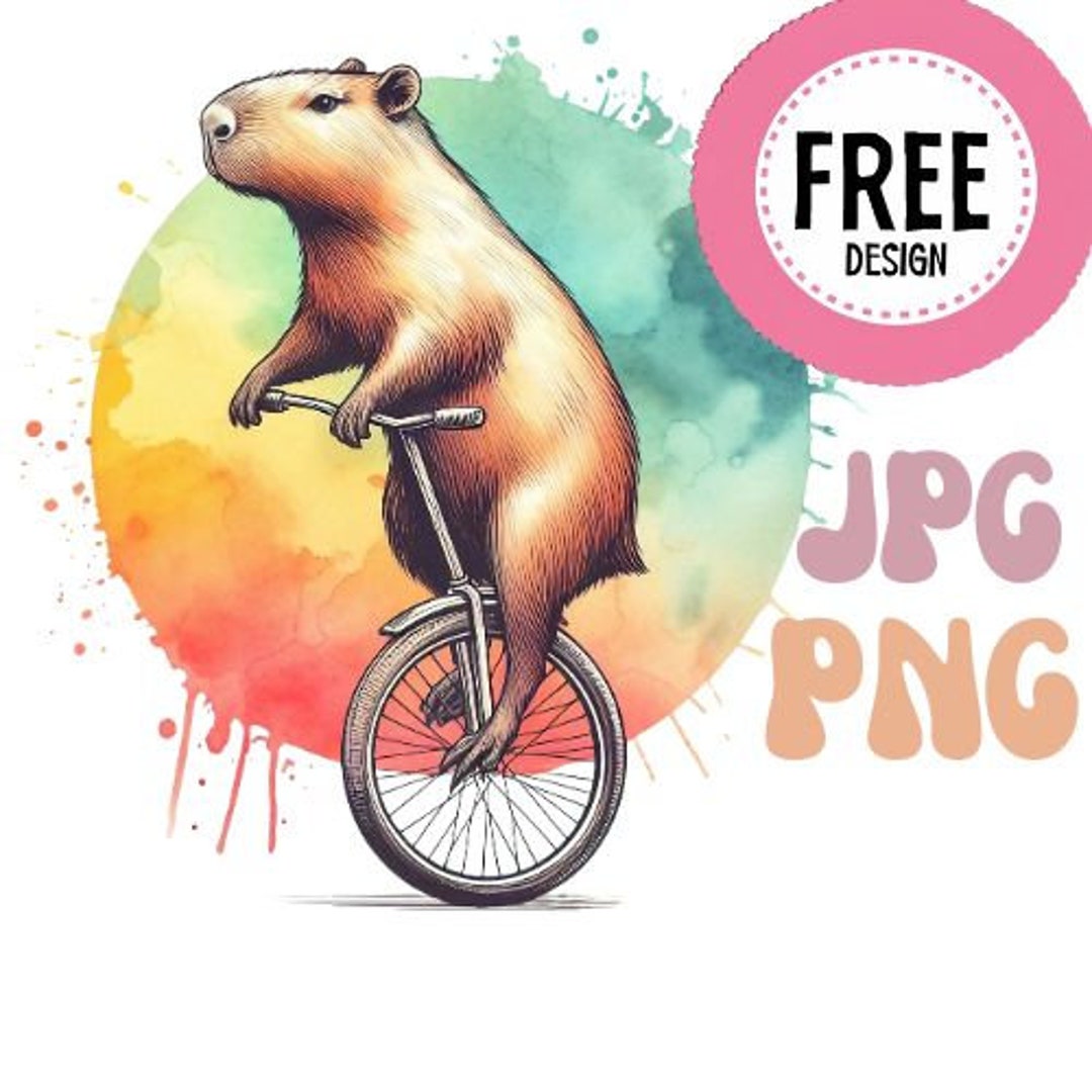 Cute Capybara Chill ,png,jpg, Picnic Camping Gaming Decor, Sublimation ...