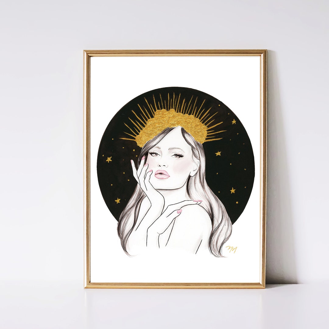Queen No. 4 Art Glam Acrylic Painting Wall Decor - Star Art - Simple ...