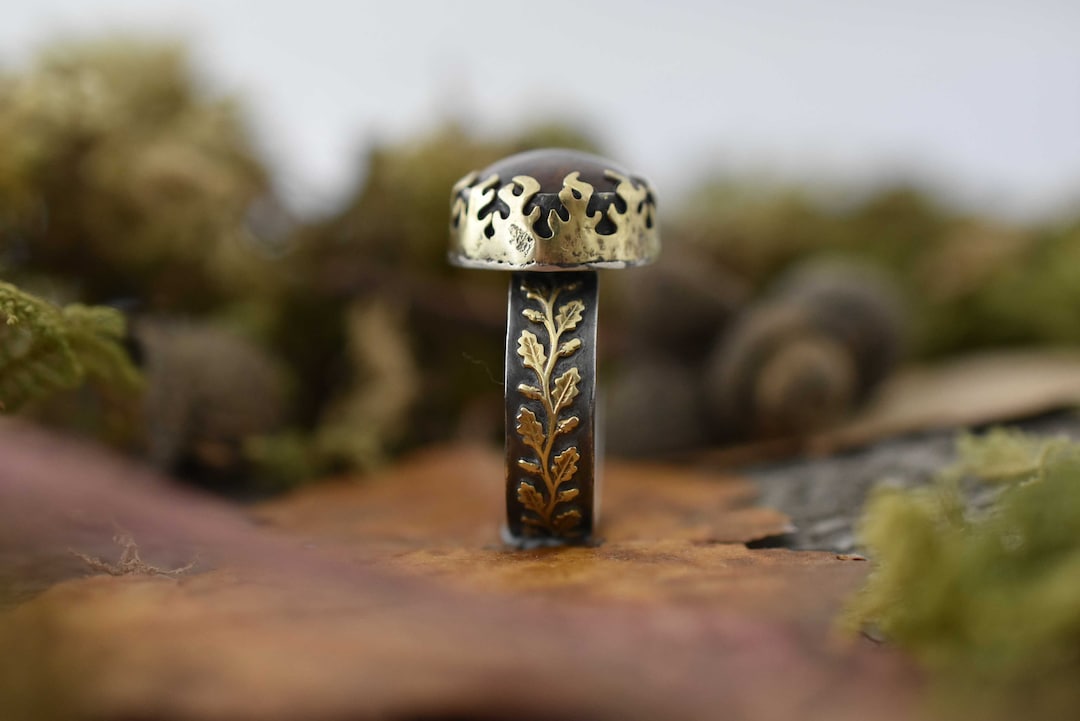 Inner Fire, Medieval Ring, Unisex Vintage Ring, Star Ruby Ring, Oxidized Silver Ring, Viking ...