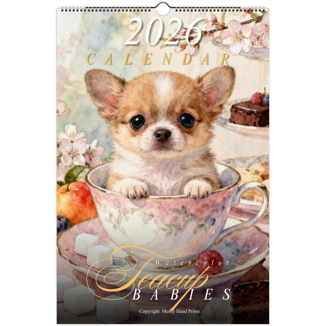 Teacup Babies in Watercolor 2026 Calendar – Adorable Tea Cup Size Baby ...