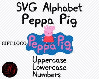 Peppa pig font | Etsy