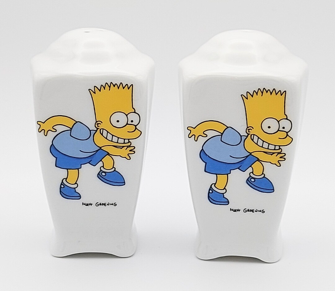 The Simpsons Salt & Pepper Pots Rare Find - Etsy