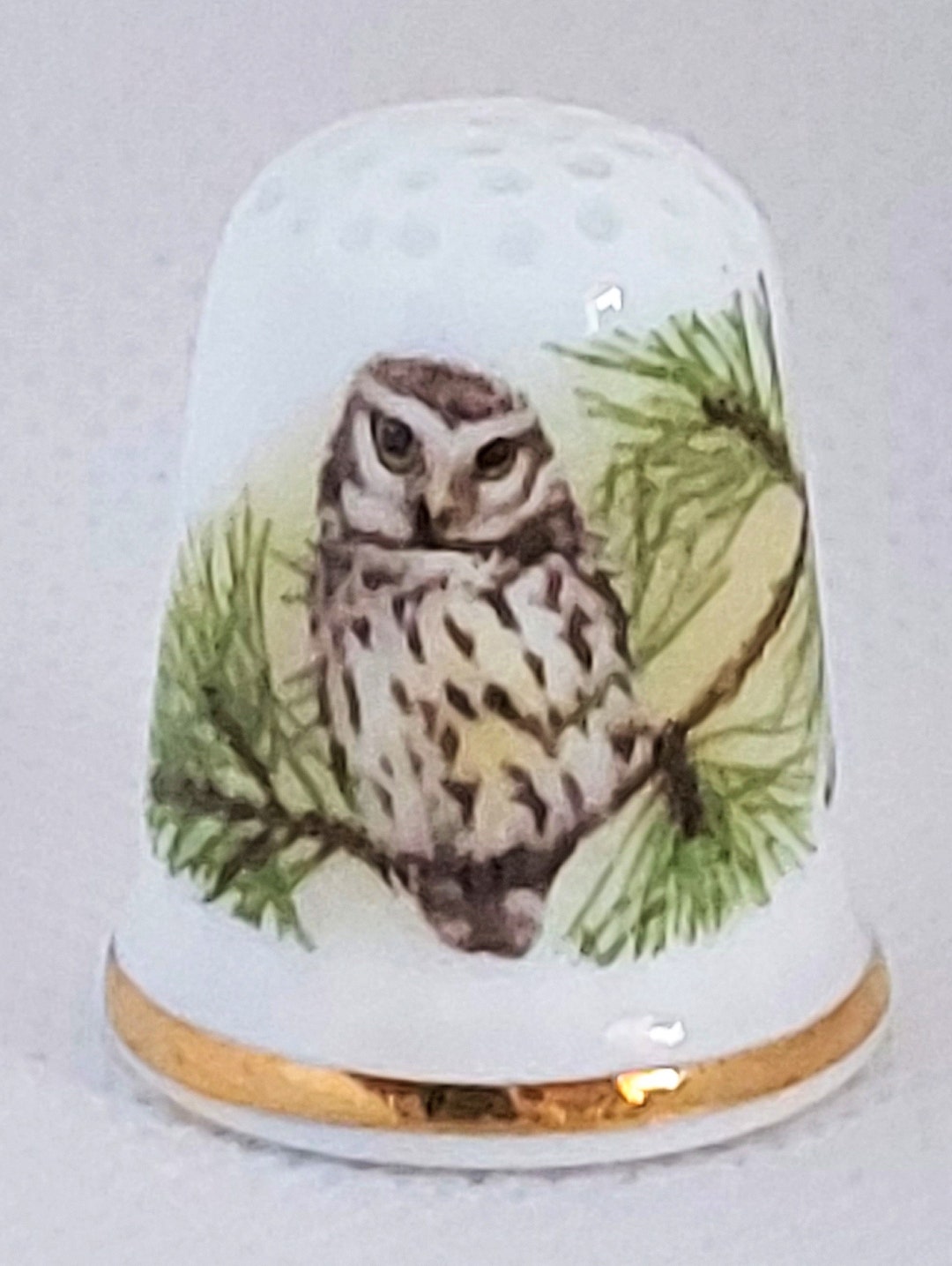 Oakley Fine Bone China Collectable Owl Thimble 1986 - Etsy