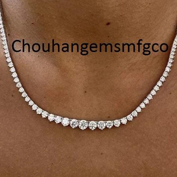 Graduated Diamond Necklace - Etsy