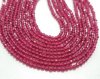 Natural ruby beads | Etsy