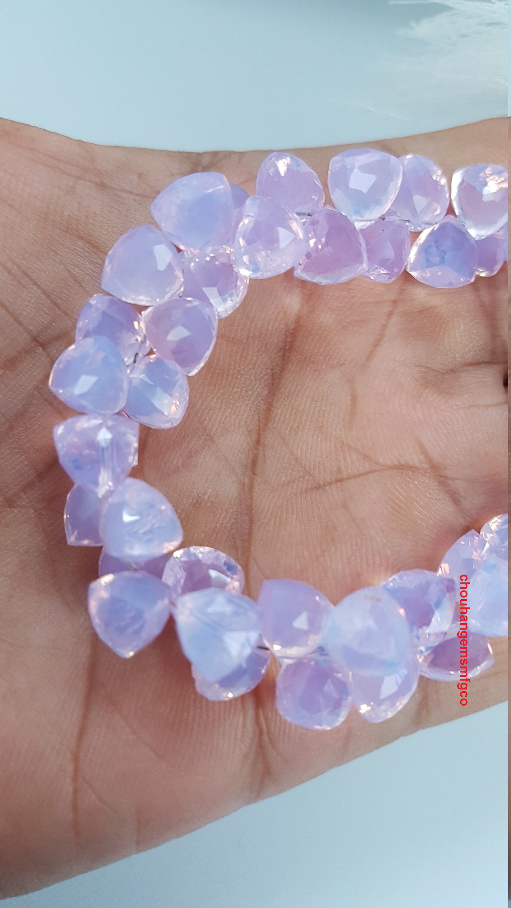 Scorolite Quartz Micro Faceted 3D Trillion Shape | Etsy